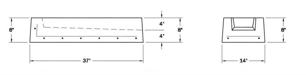 Heavy Duty Large Splash Block - Western Precast - El Paso, TX