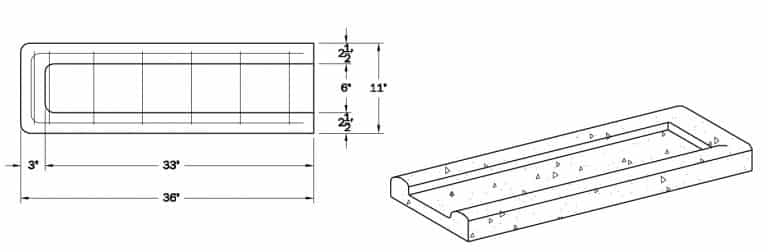 Medium Splash Block - Western Precast - El Paso, TX