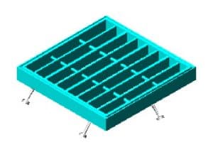 Surface Inlet Frame & Grate (With Nelson Studs) - Western Precast - El ...